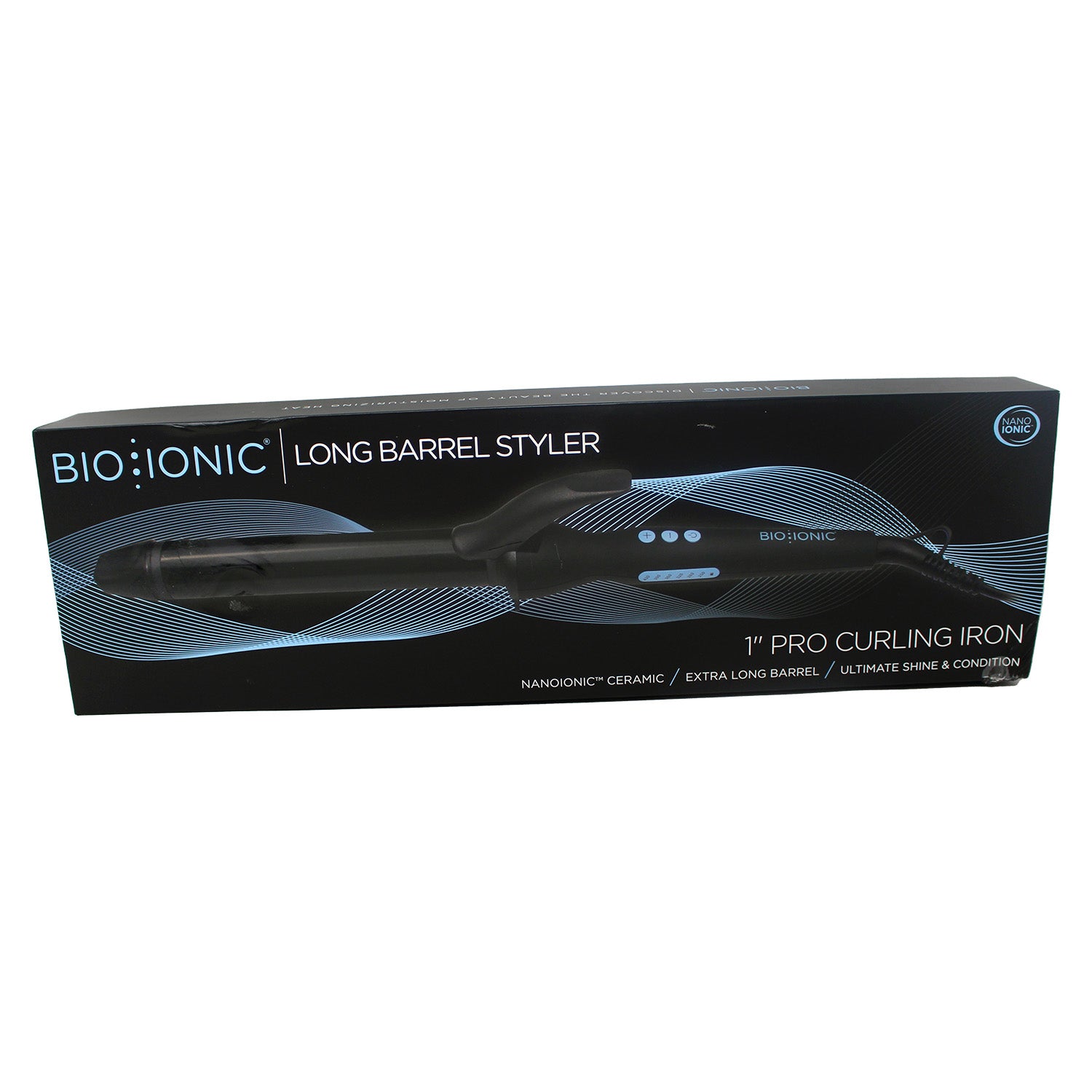 BIO IONIC 1" Pro Long Barrel Styler Curling Iron 1 Count – Skin Perfect ...