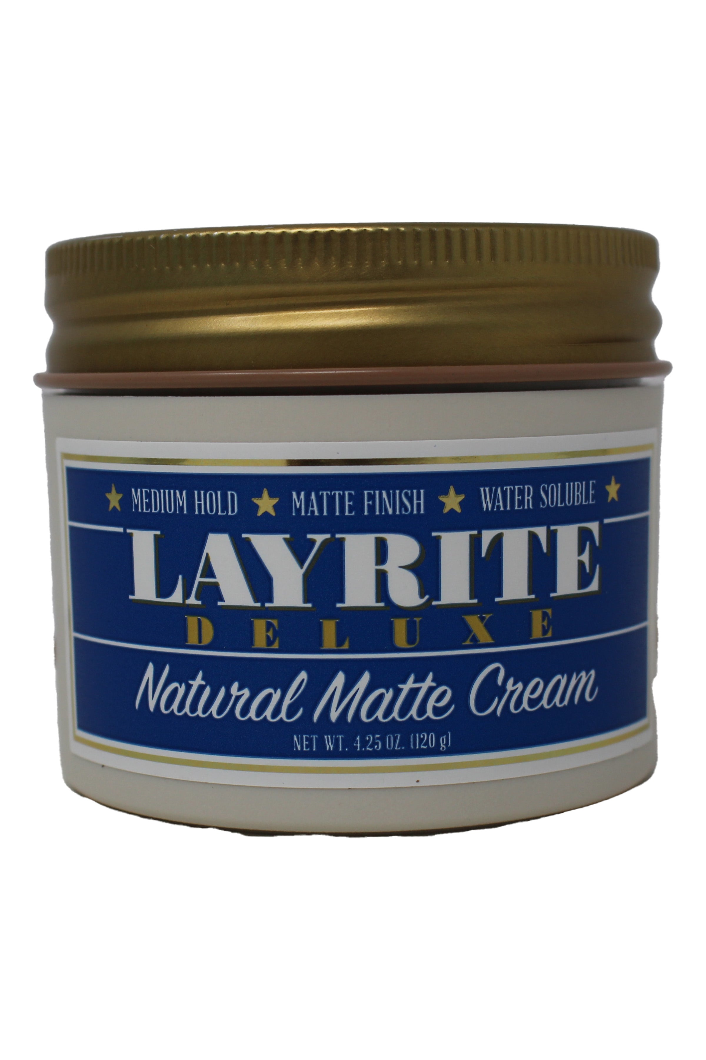 Layrite Deluxe Natural Matte Medium Hold Cream 4.25 Ounces – Skin ...